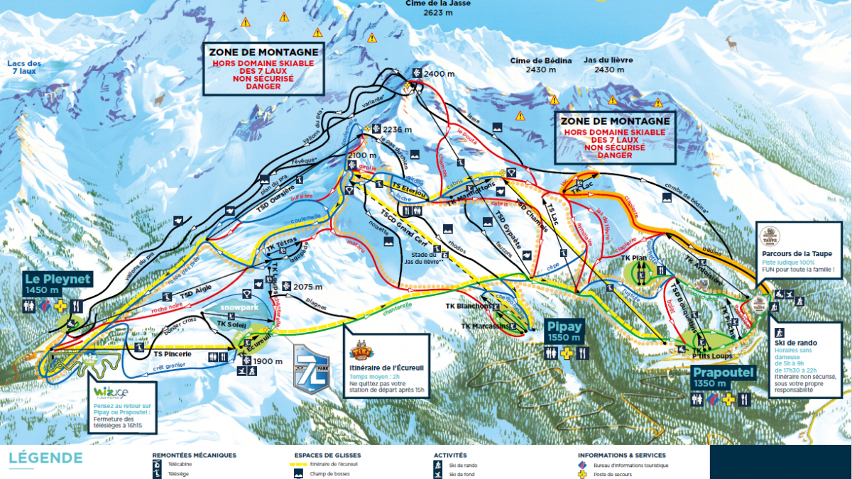 Plan du site | Les 7 Laux