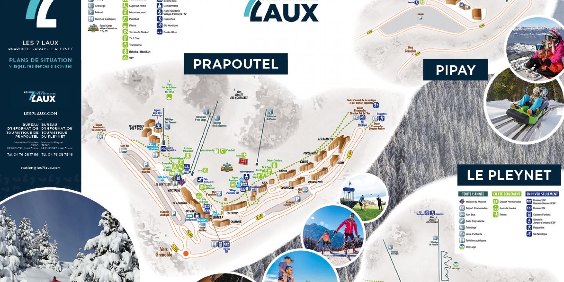 Station map | Les 7 Laux